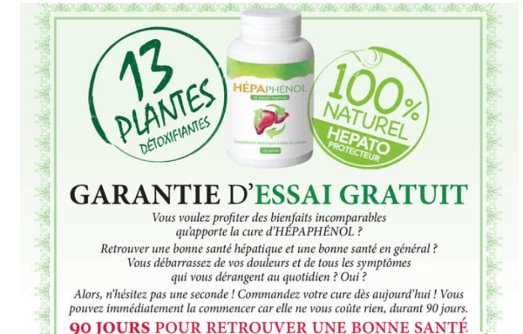Hepaphenol avis : notre opinion et le temoignage des utilisateurs